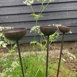 Trio of Hand Forged Metal Water Catchers - Etsy UK
