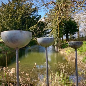 Trio of Hand Forged Metal Water Catchers - Etsy UK