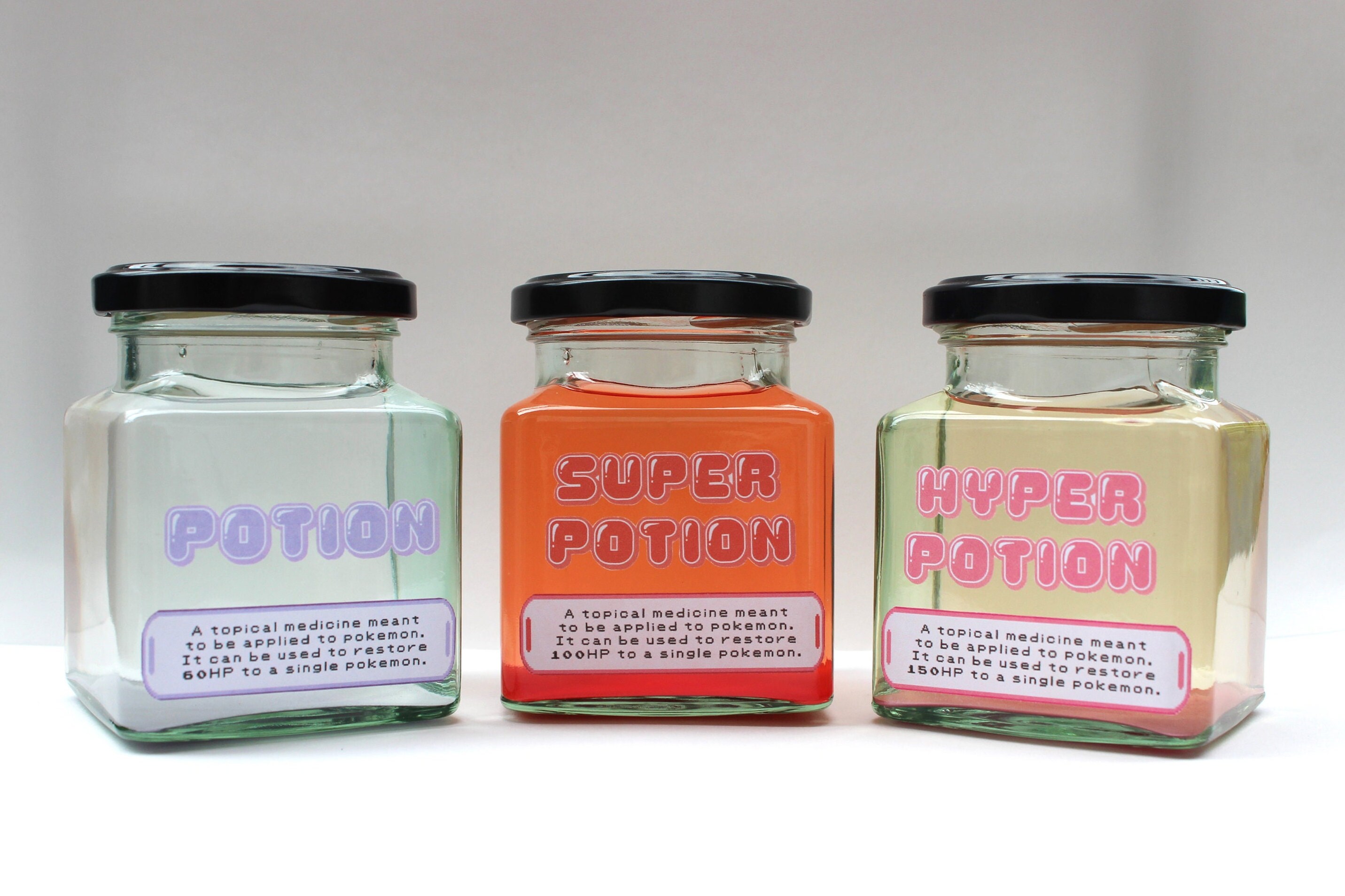 Pokemon Legends Arceus Inspired Potion/super Potion/hyper - Etsy