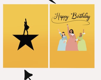 Hamilton Birthday Card - Etsy
