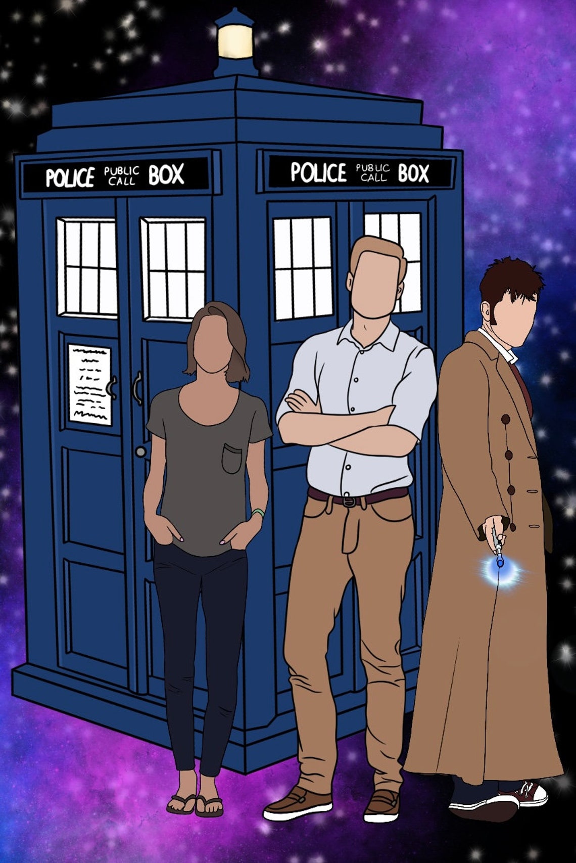 Digital Download Printable Personalised Dr Who 10th Doctor Double ...