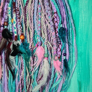 Jellyfish Rave Kit Pastel Purple Wavy Curly Dreadlocks - Etsy