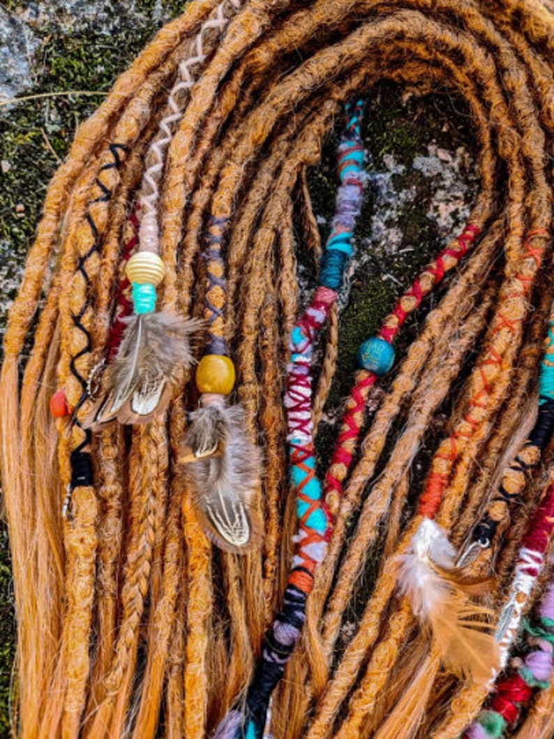 Ginger Amber Red Dreadlock Extensions Double Ended or Single - Etsy