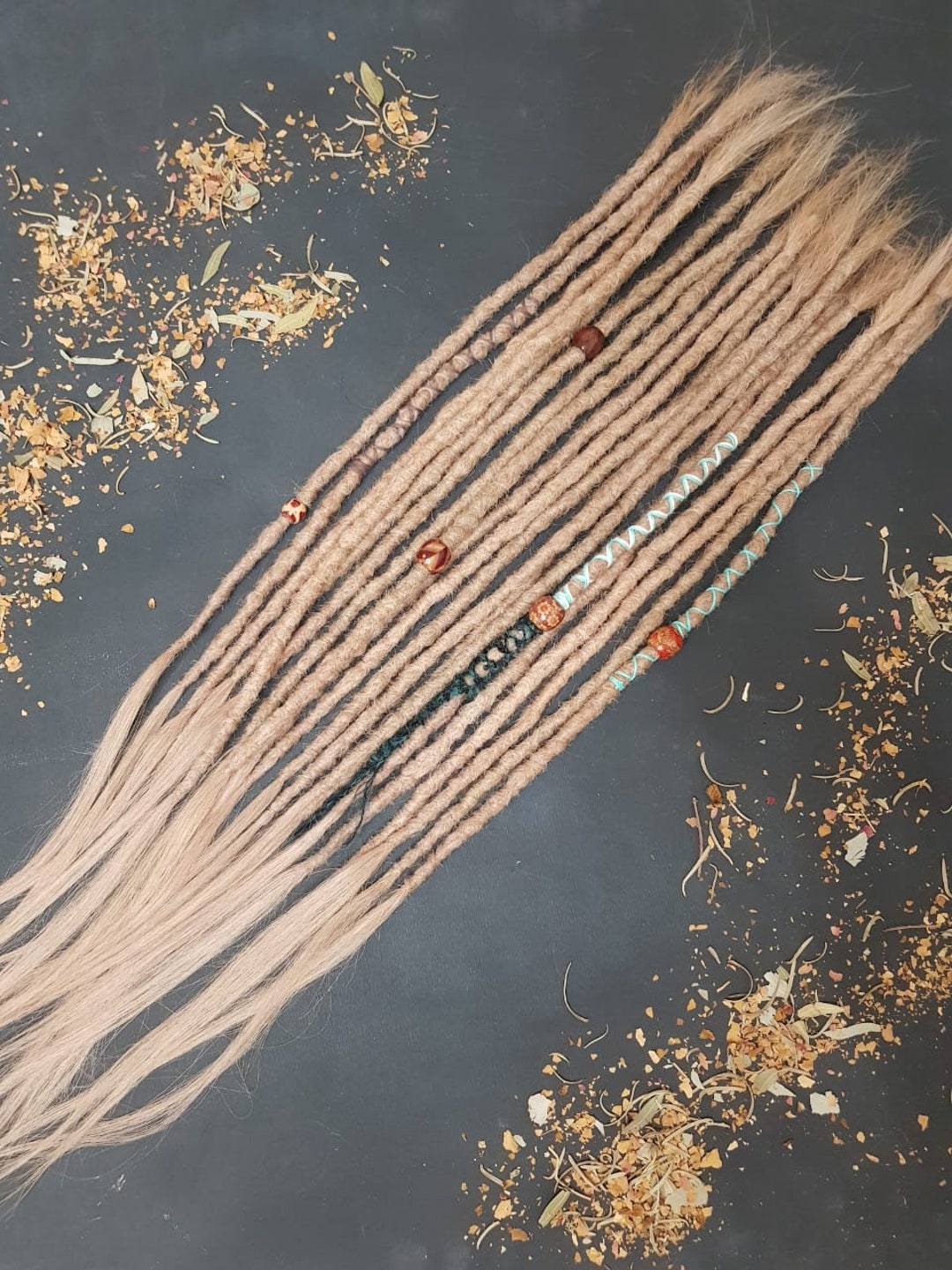 Bleach Blonde Human Hair Dreadlock Extensions, Straight Hair Dreadlocks ...