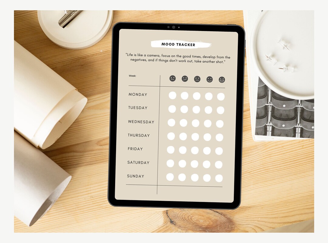 Mood Tracker / Mental Health / Anxiety / Depression Tool - Etsy