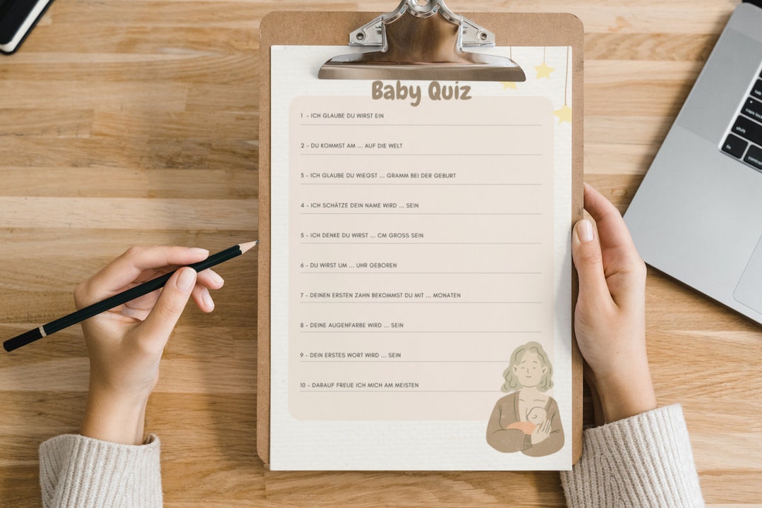 Digitale Babyshower Quiz Druckvorlage Für Unvergesslichen Spaß - Etsy