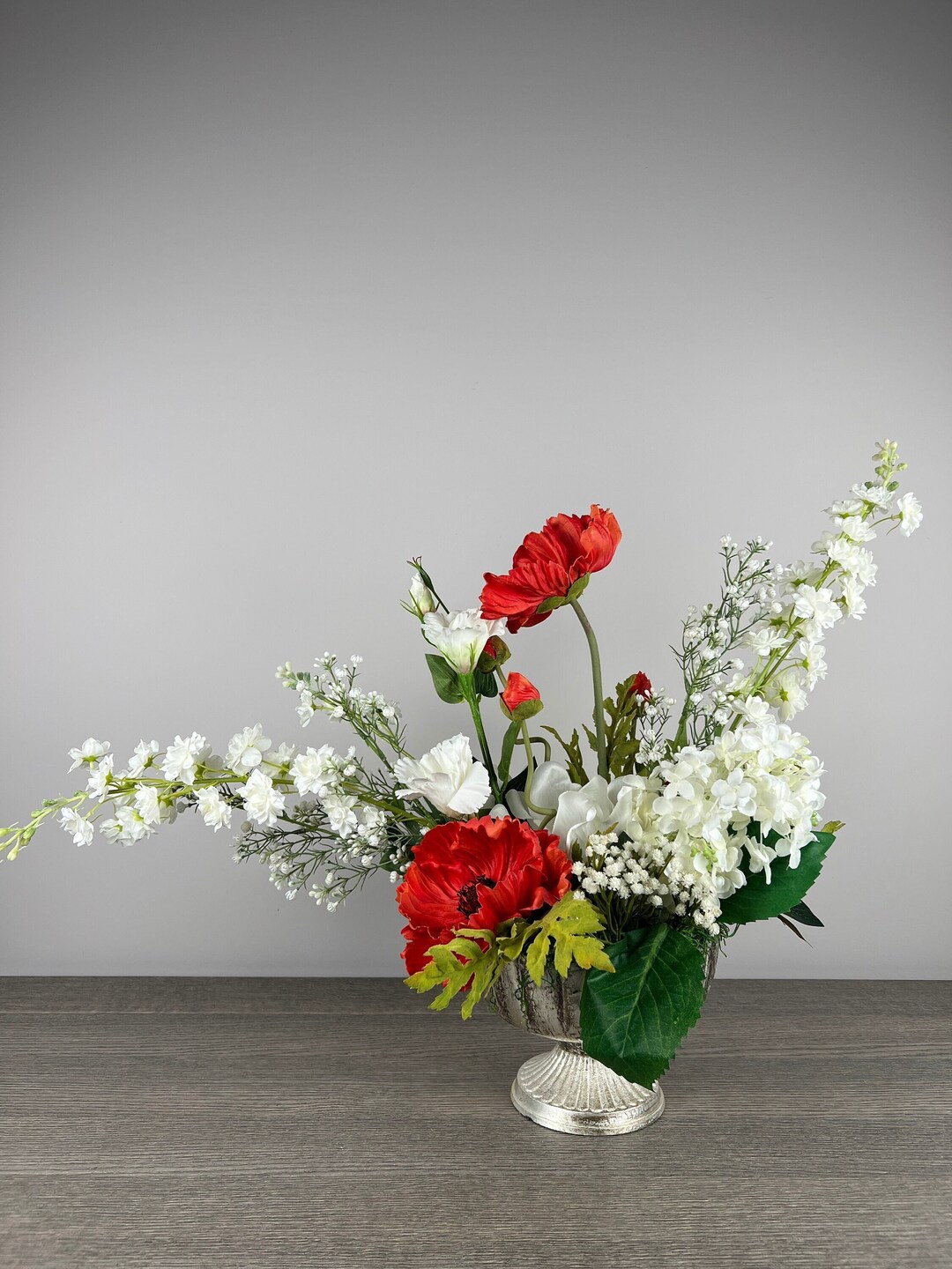 Red Poppies Arrangement - Etsy