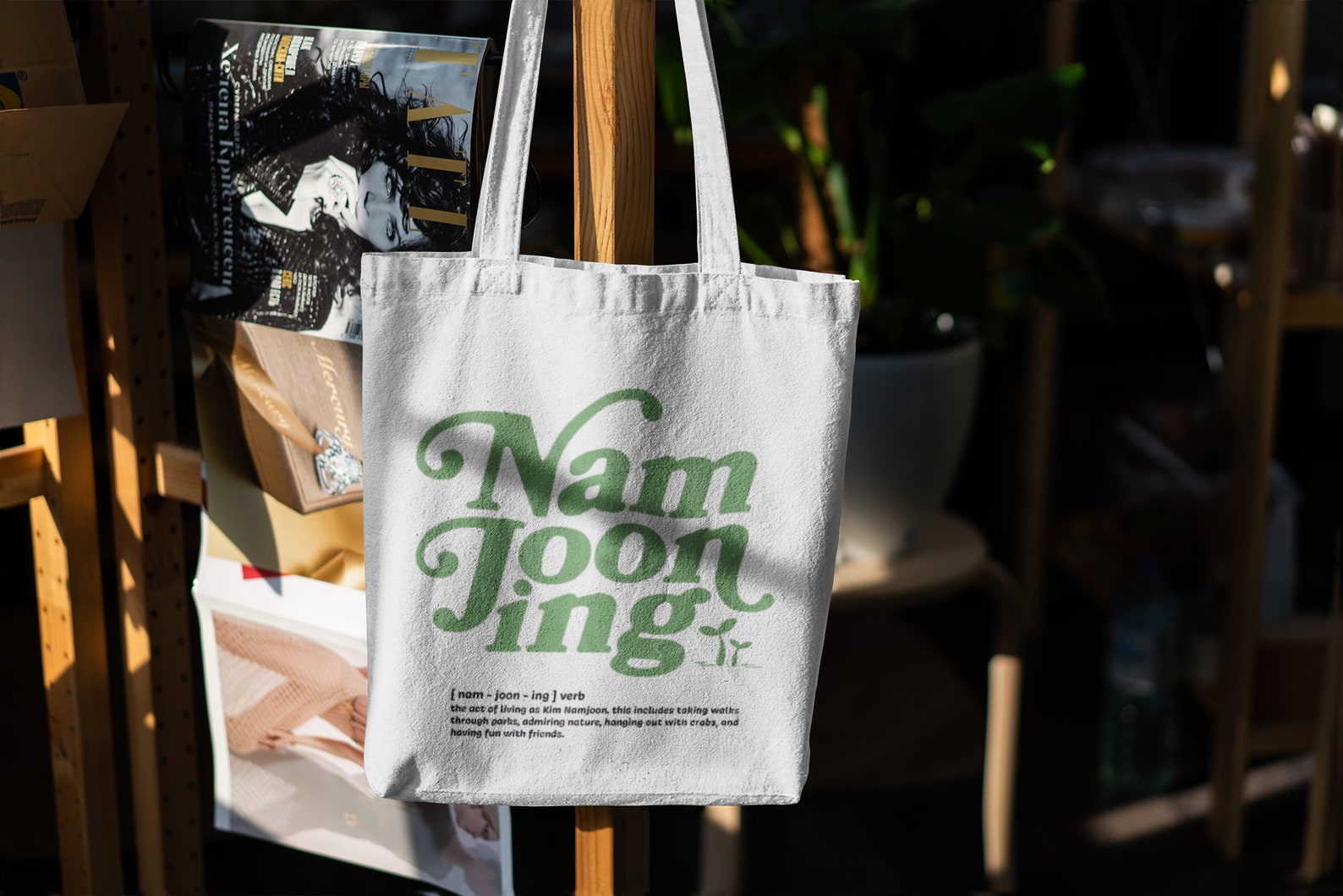 Namjooning Tote Bag BTS Gift BTS Kpop Cotton Bag Shoulder - Etsy UK