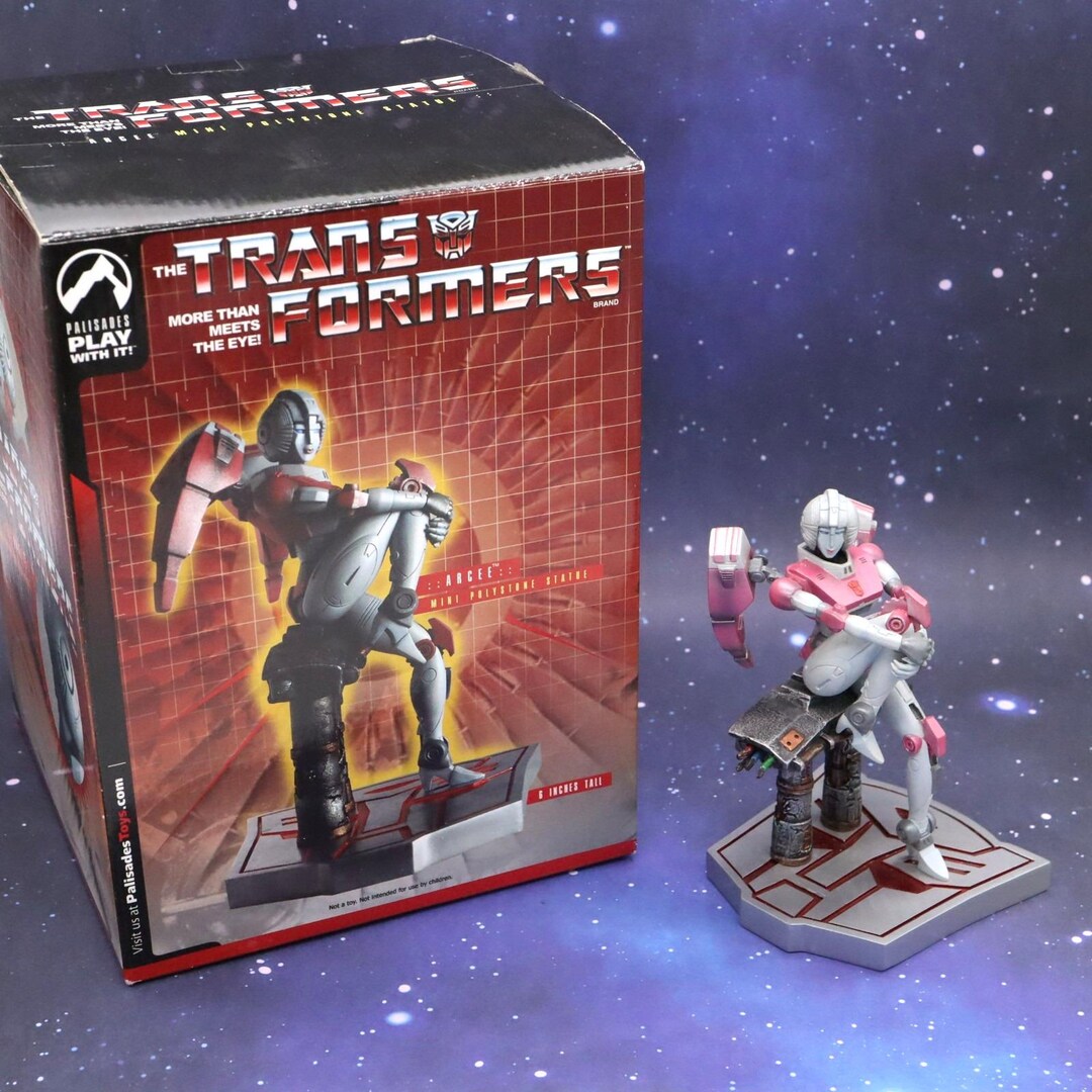 Transformers Palisades G1 Arcee Mini Polystone Statue 6" Limited ...