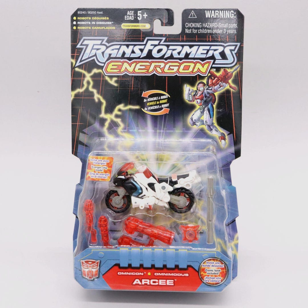 Transformers Energon Arcee Omnicon Action Figure 2003 Hasbro New on ...