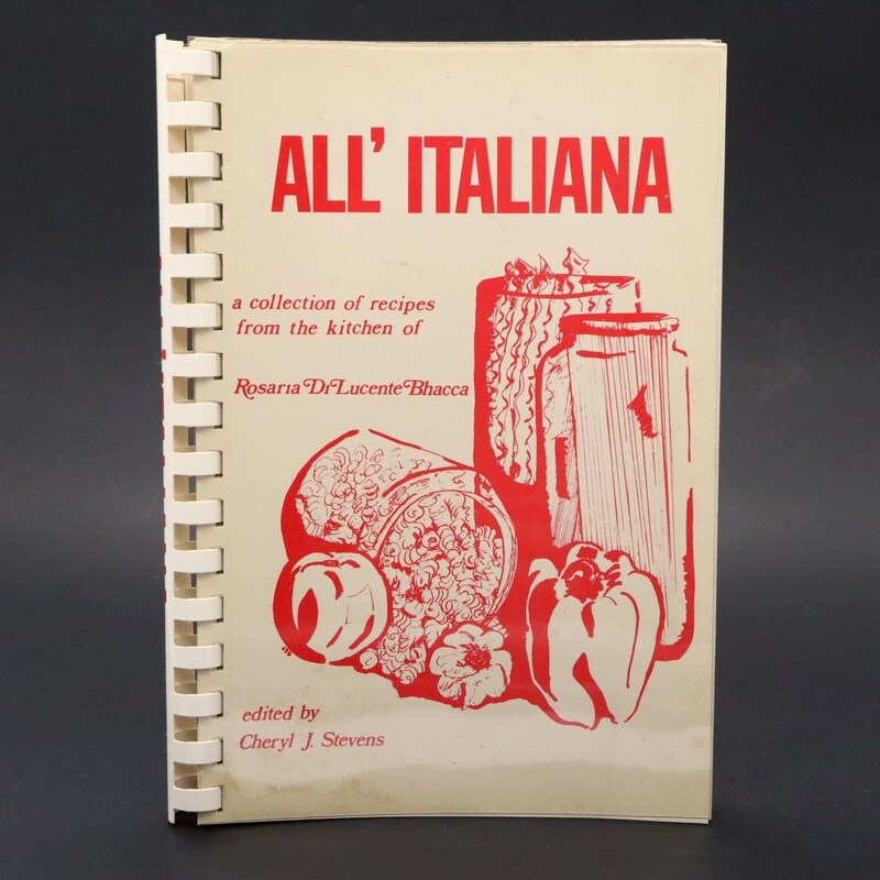 Italian Cookbooks - Etsy