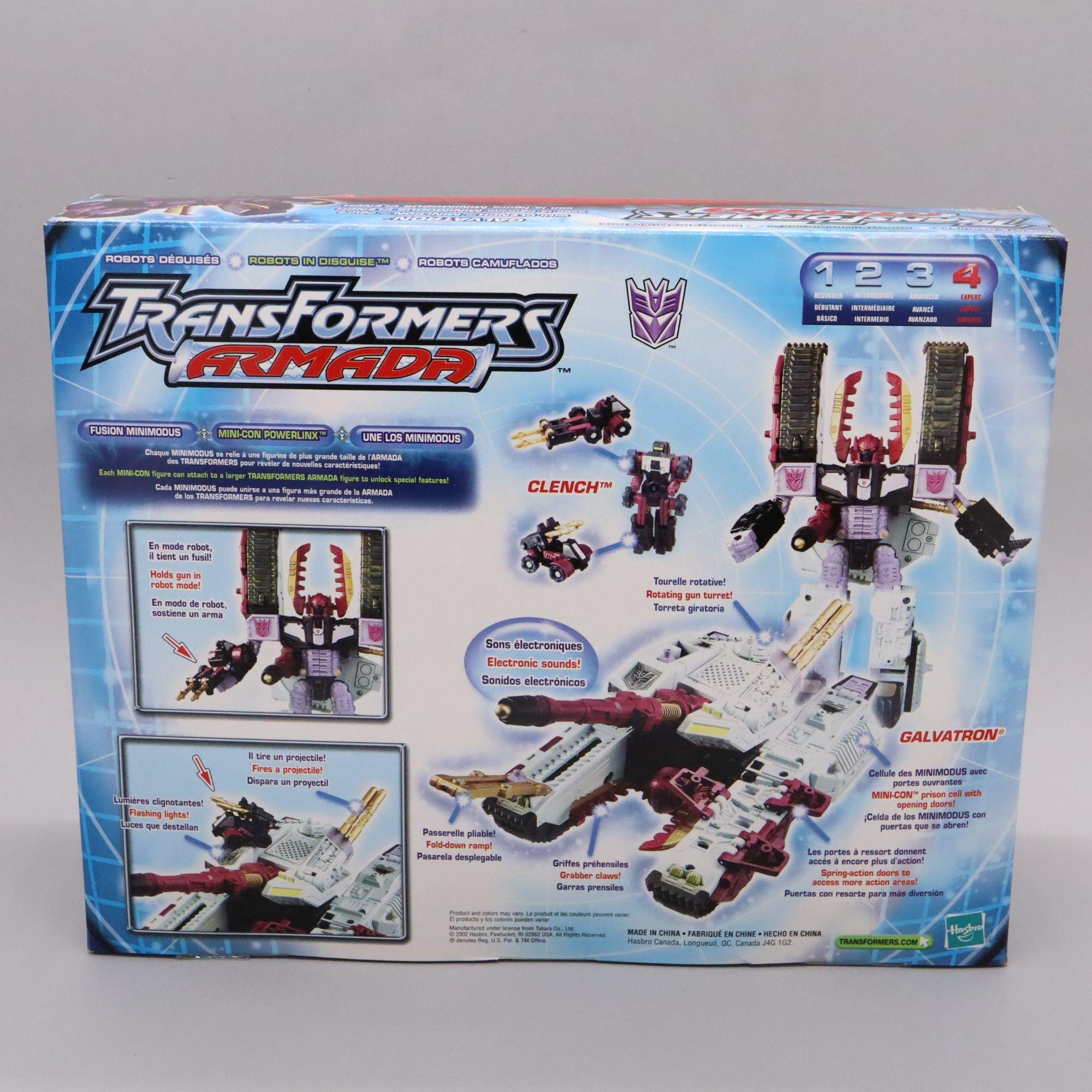 Transformers Armada Galvatron W/ Clench Mini-con Figure 2002 Hasbro ...