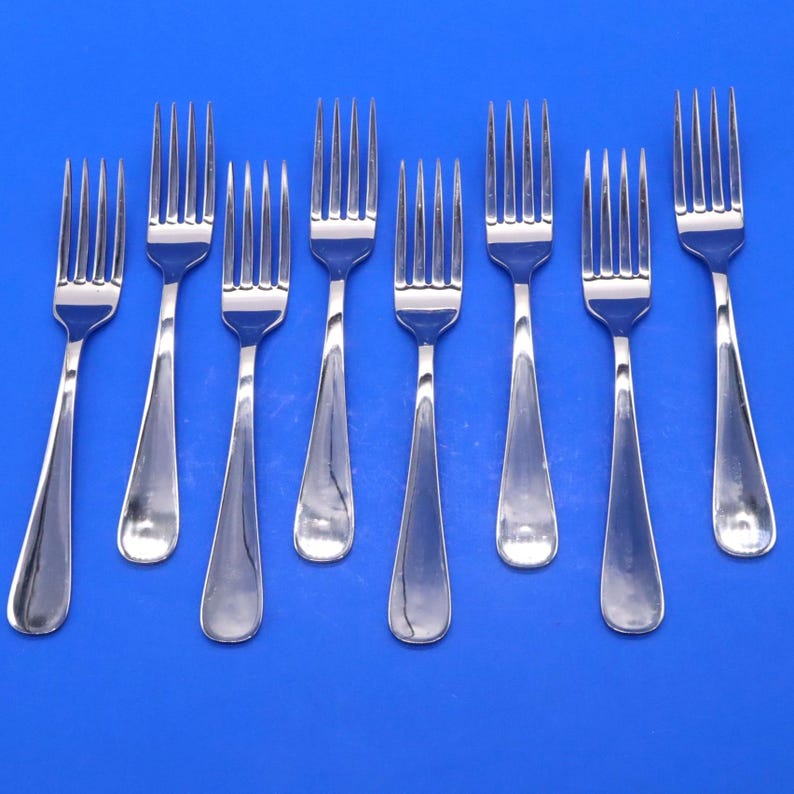 Set of 8 Vtg NOS Oneidacraft Forks for LSU Food Services New Cafeteria ...