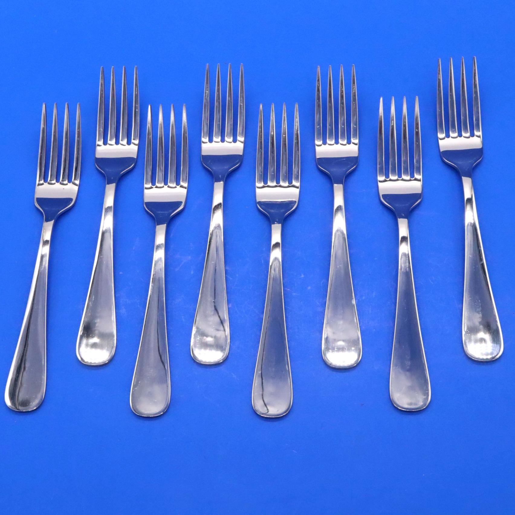 Set of 8 Vtg NOS Oneidacraft Forks for LSU Food Services New Cafeteria ...