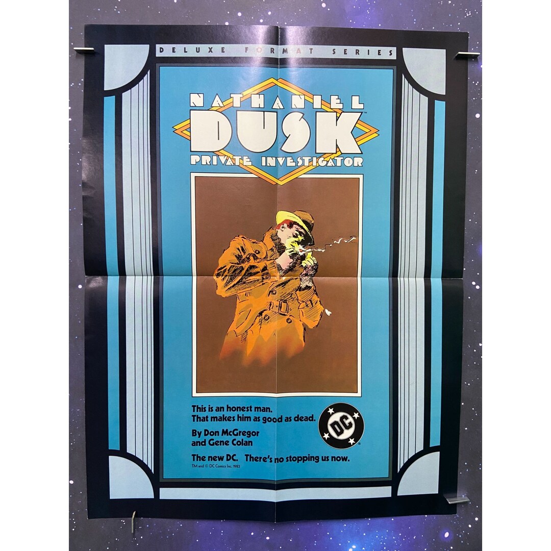 NATHANIEL DUSK Mcgregor, Colon, 1983, DC Comics Shop Promo Poster 17x22 ...