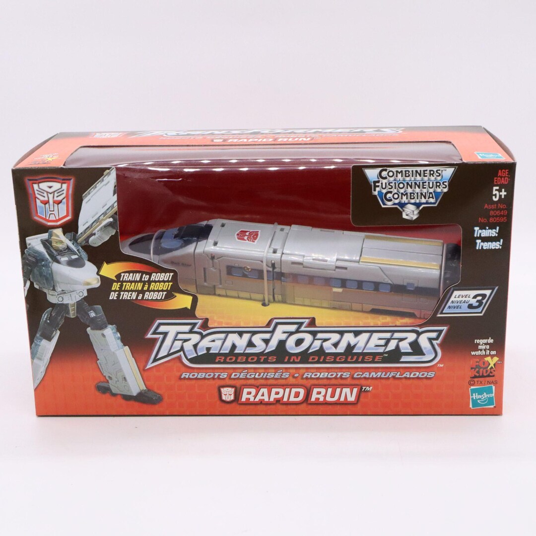 Transformers RAPID RUN Train Action Figure RID Hasbro 2001 New Sealed ...