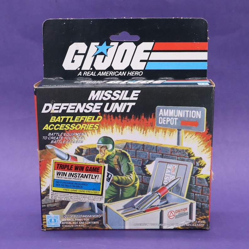 GI Joe Missile Defense Unit Contents Sealed in Open Box Vtg - Etsy