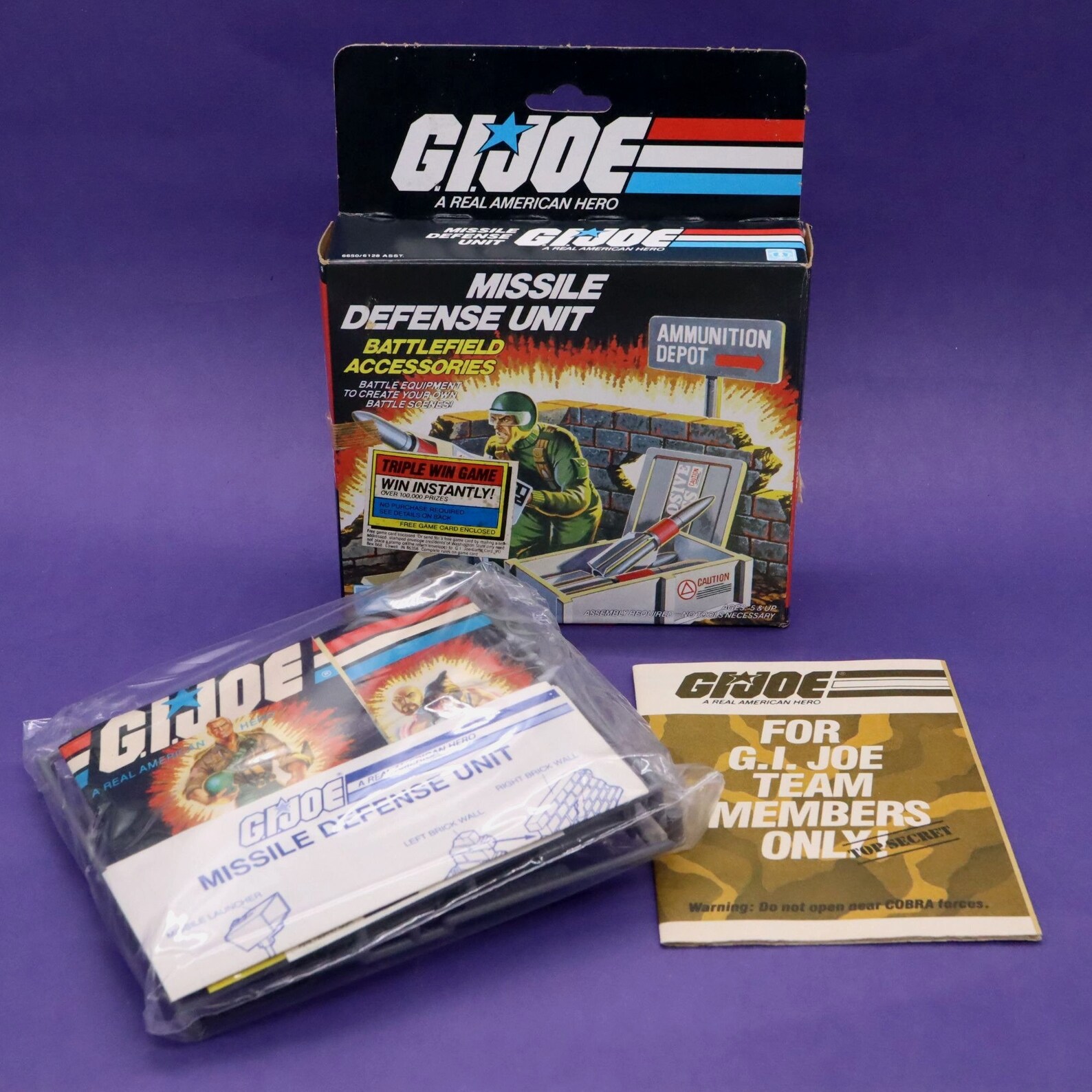 GI Joe Missile Defense Unit Contents Sealed in Open Box Vtg - Etsy