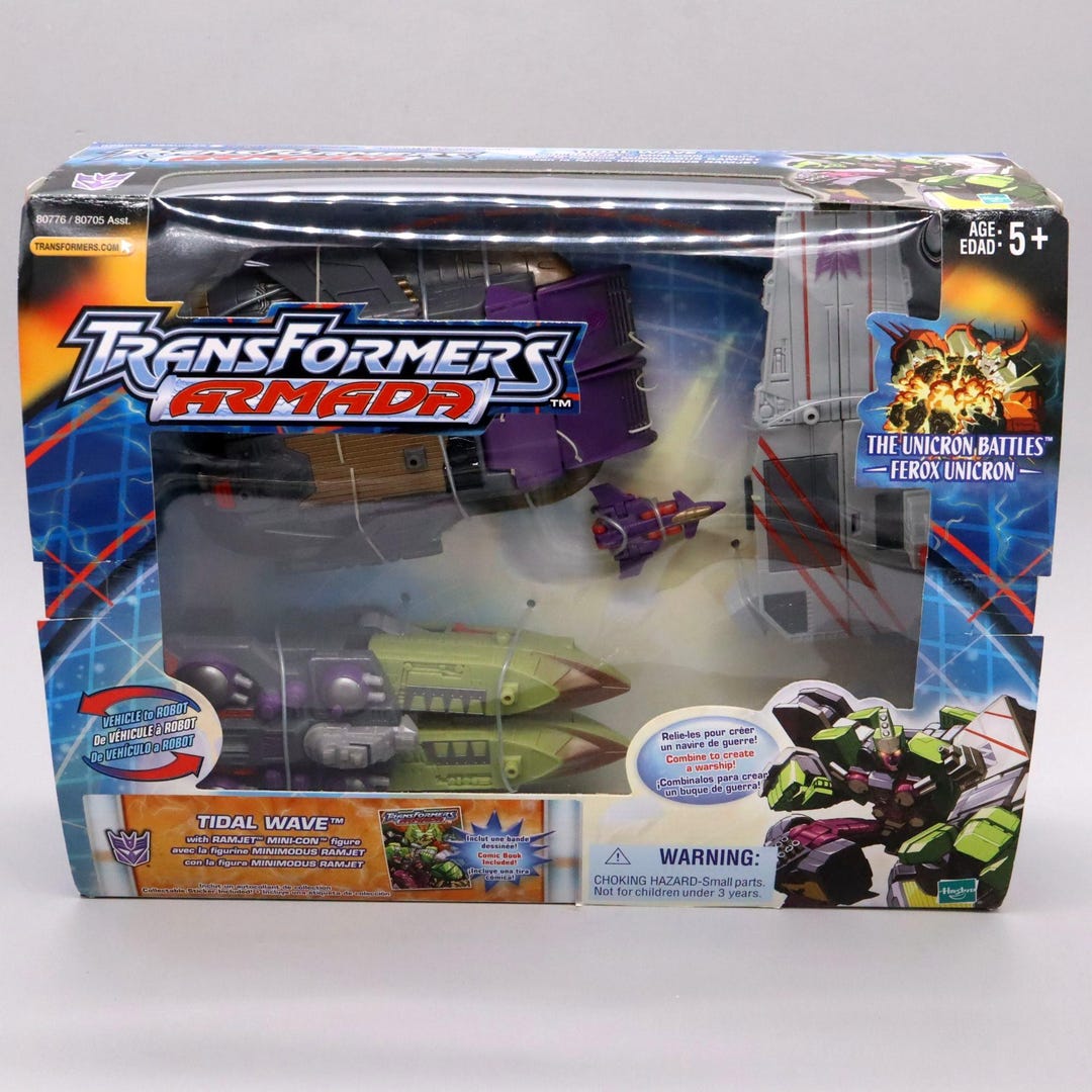 Transformers Armada Tidal Wave W/ Ramjet Mini-con Figure 2003 Hasbro ...