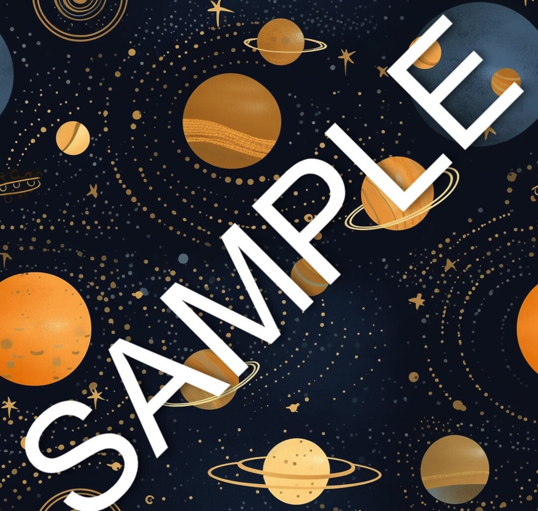 Quirky Space Themed Digital Pattern - Etsy