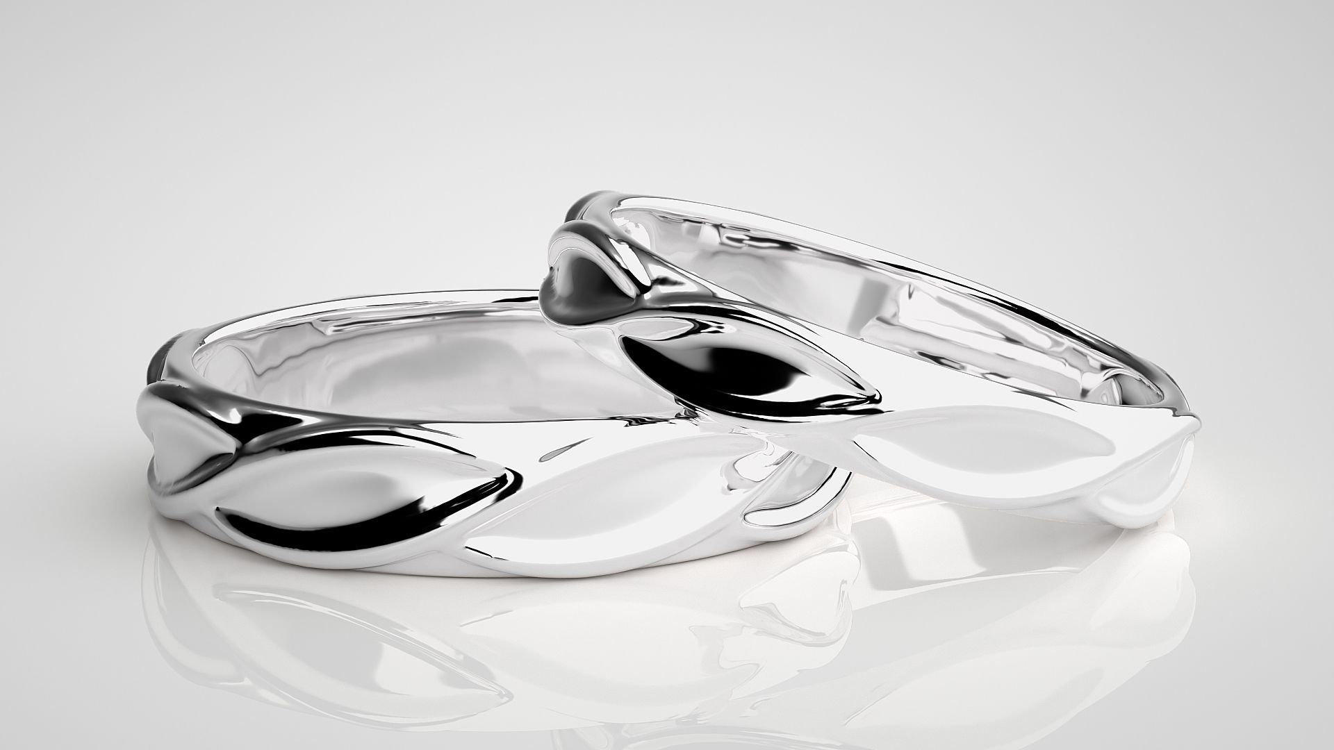 Unisilver Couple Rings Infinity