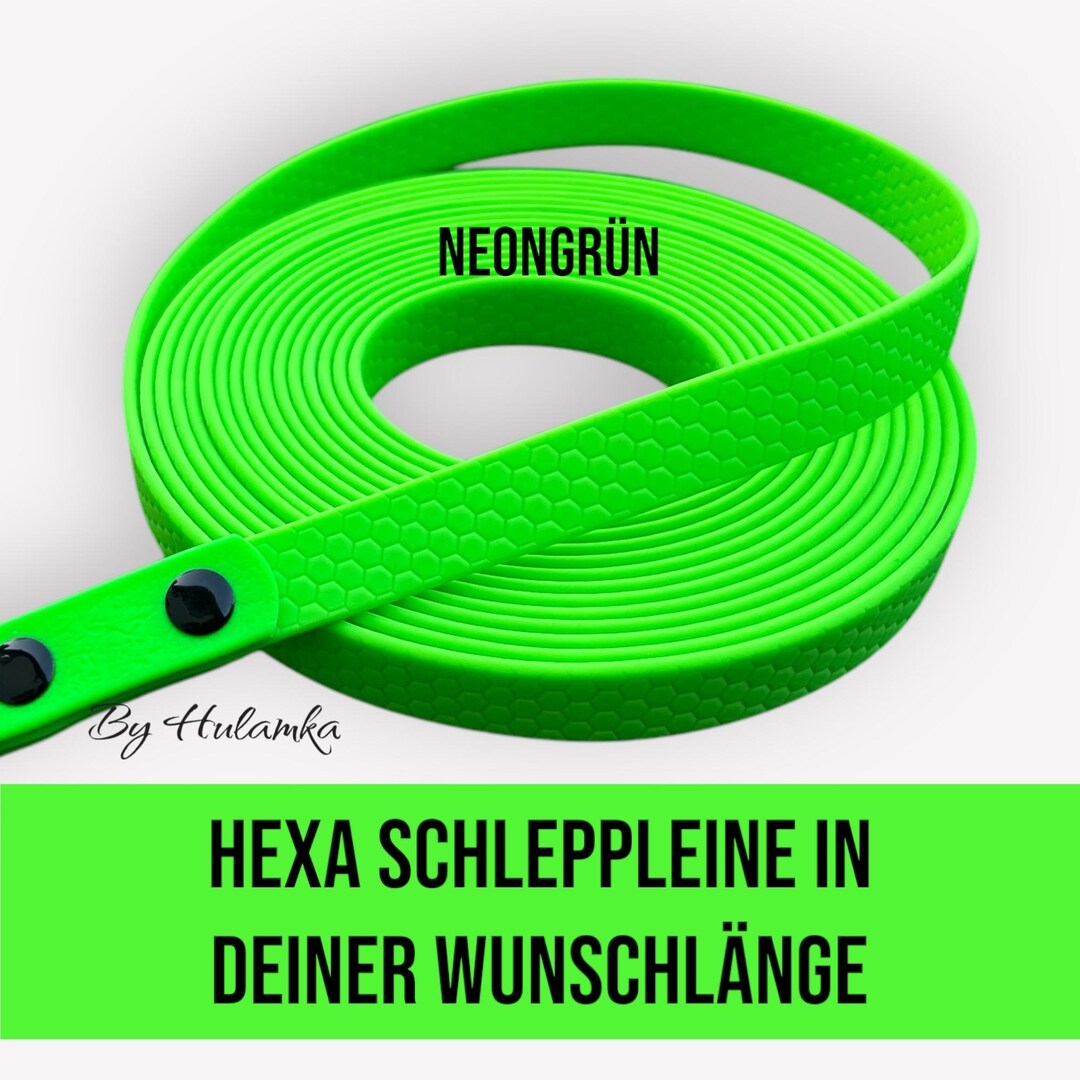 Individual Towline NEONGREEN 13 Mm Wide Hexa, Waterproof, Mantrailing ...