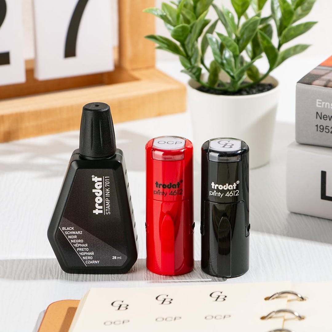 Small Loyalty Card Stamps, Custom Round Loyalty Card Mini Self Inking Stamps, Custom Loyalty ...