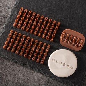 Best Seller! Mini Letter Stamp, Clay Letter Stamps, Letter Stamps ...