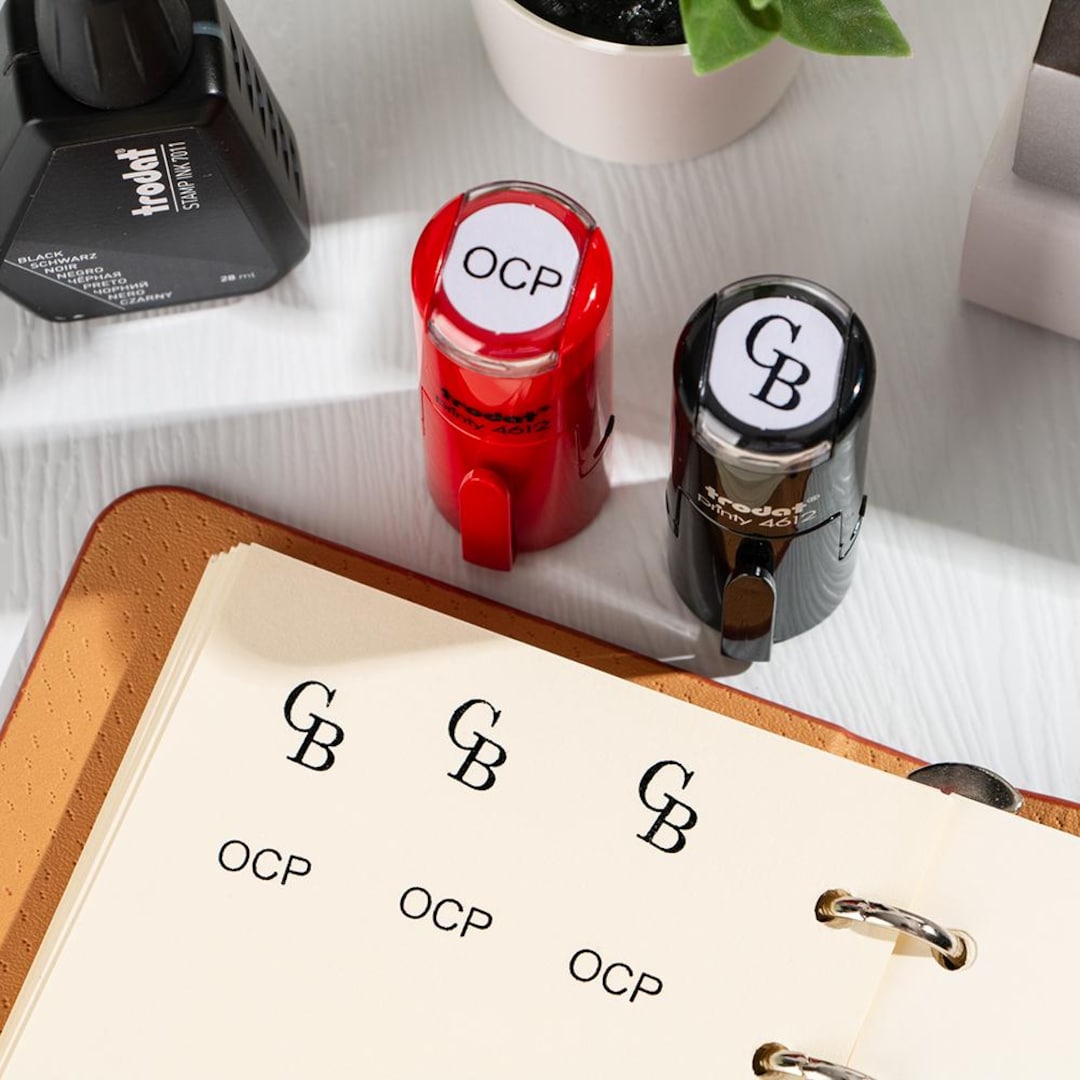 Custom Loyalty Card Stamp Self Inking Stamp, 12mm Small Logo Stamp ...