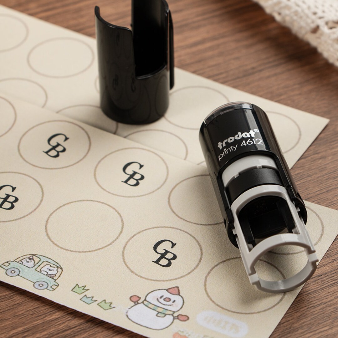 Custom Loyalty Card Mini Self Inking Stamp, Greeting Card and Scrapbook ...