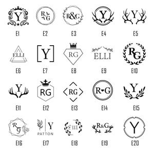 Mini Letter Stamp, Monogram Loyalty Stamp, Stamp for Diy Crafts ...