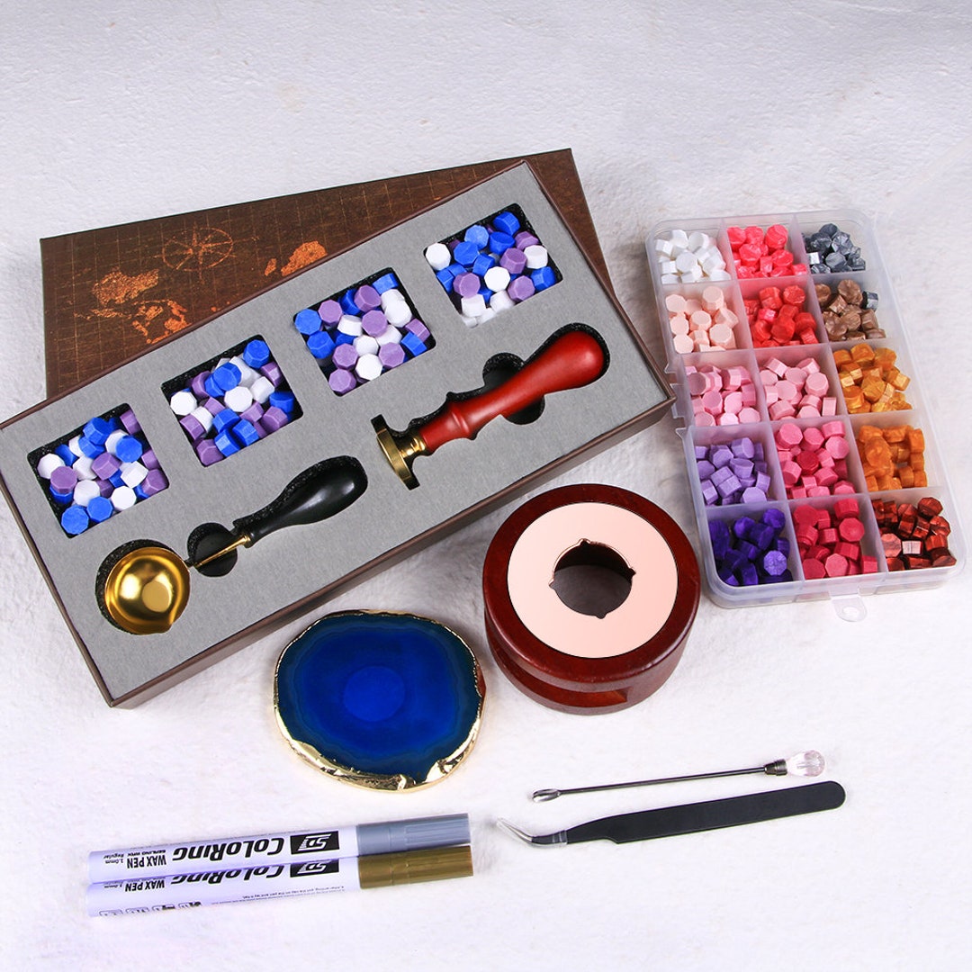 Personalized Wedding Wax Seal Stamp, Wax Stamp Kit for Wedding, Custom ...