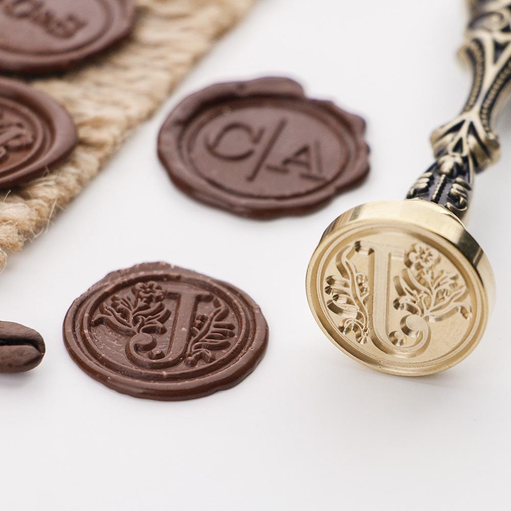 Chocolate Logo Personalised Stamp, Chocolate Logo Stamp, Letter ...