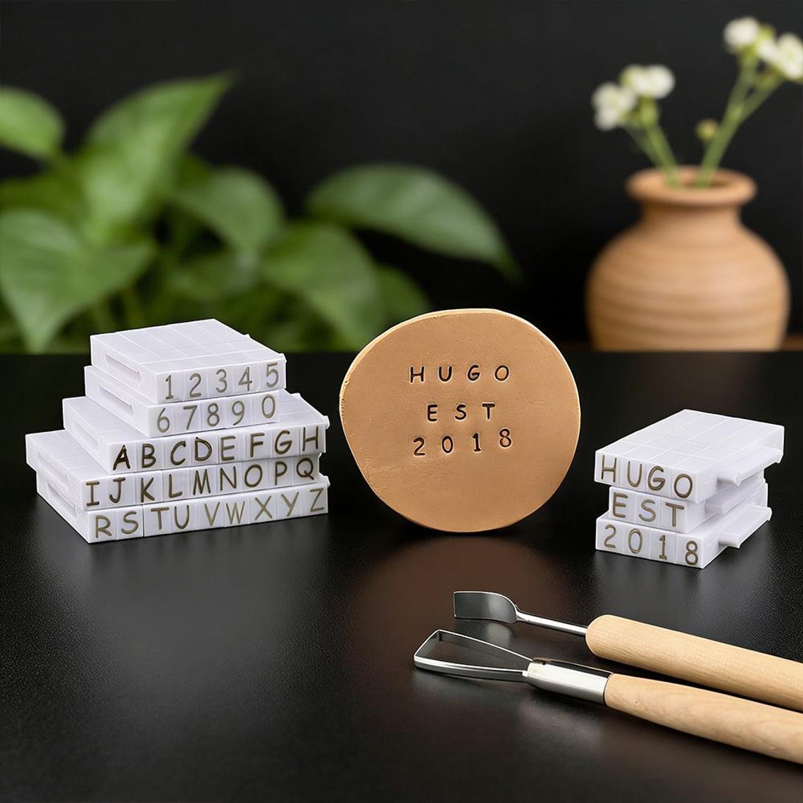 Alphabet Letter Clay Stamps, Alphabet Stamps, 4mm Alphabet Stamps, Clay ...