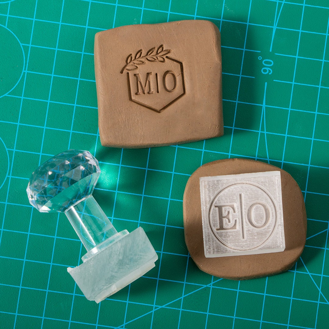 Personalised Pottery Stamp, Custom Acrylic Ceramics Stamp, Acrylic ...