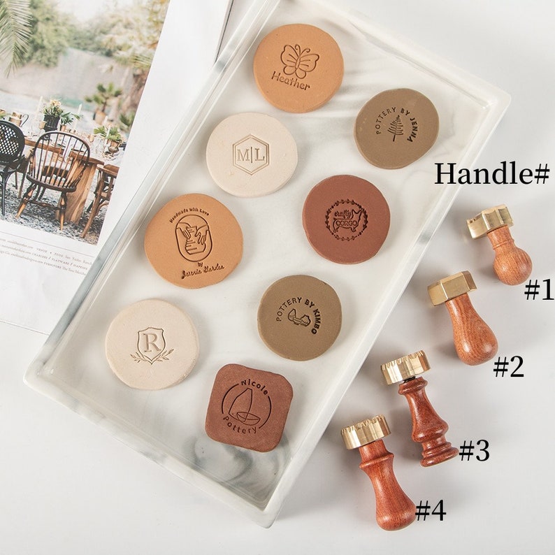 Customized Pottery Stamp, Custom Soap Stamp, Custom Logo Stamp, Pottery ...