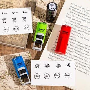 Custom Round Loyalty Card Mini Self Inking Stamps, Loyalty Card Stamp, Self Inking Stamp ...