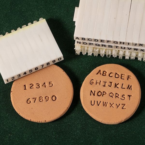 Clay Alphabet Stamps for Pottery - Etsy