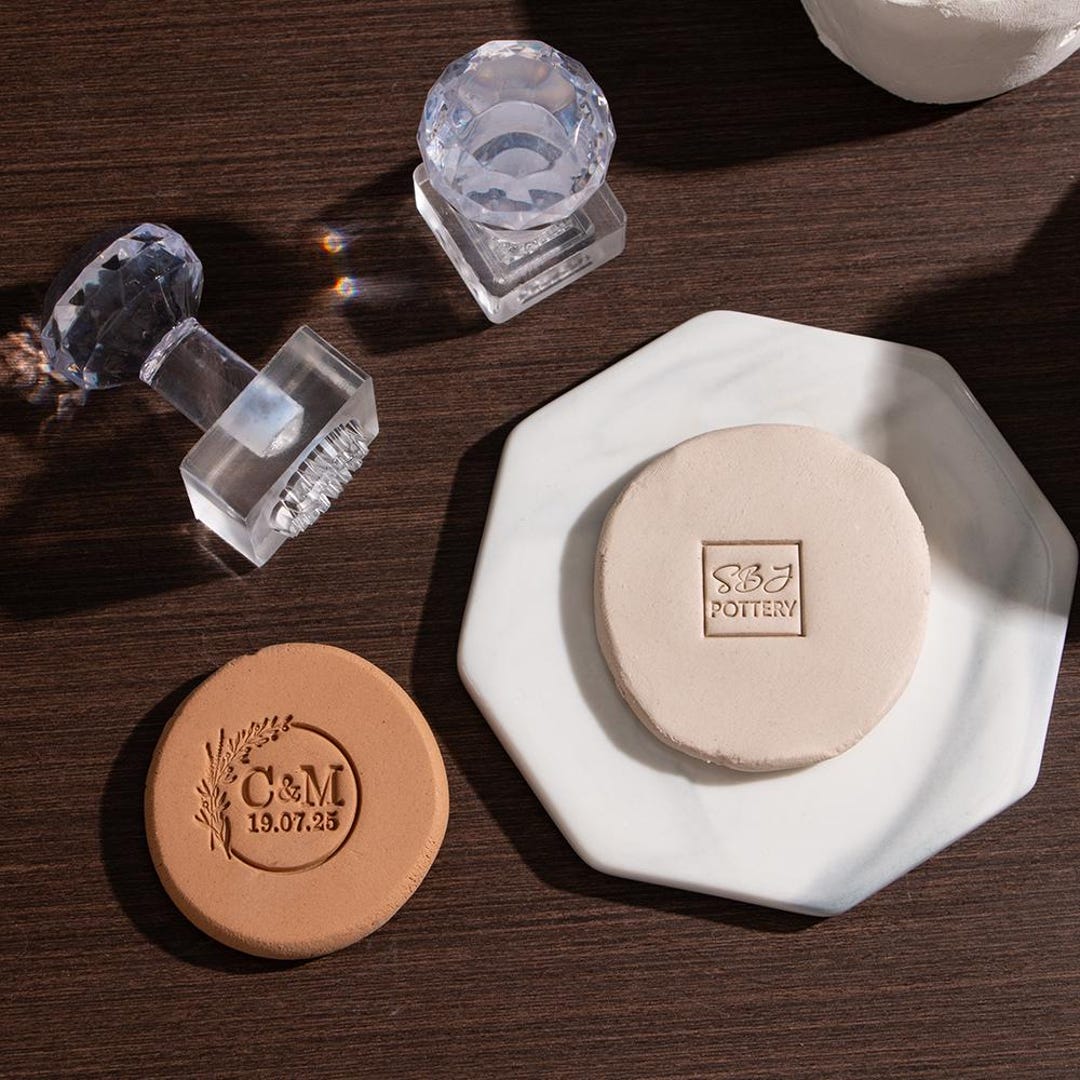 Ceramic Signature Stamp Press Personalized Design Logo Stamp Unique ...