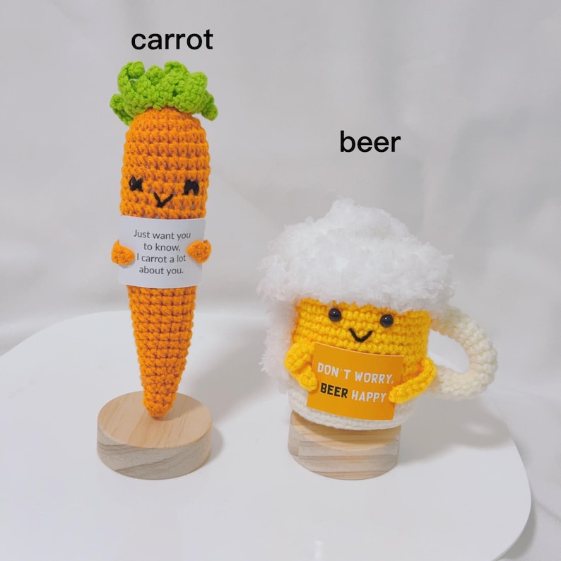 Emotional Support Pickle, Positive Lemon Poo, Crochet Flowers ...