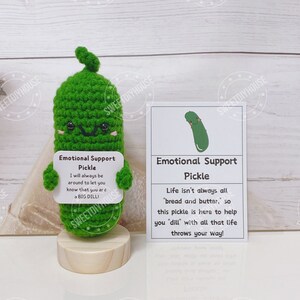 All 3 Emotional Support Pickle Crochet Pattern + Positive Poo Pattern ...