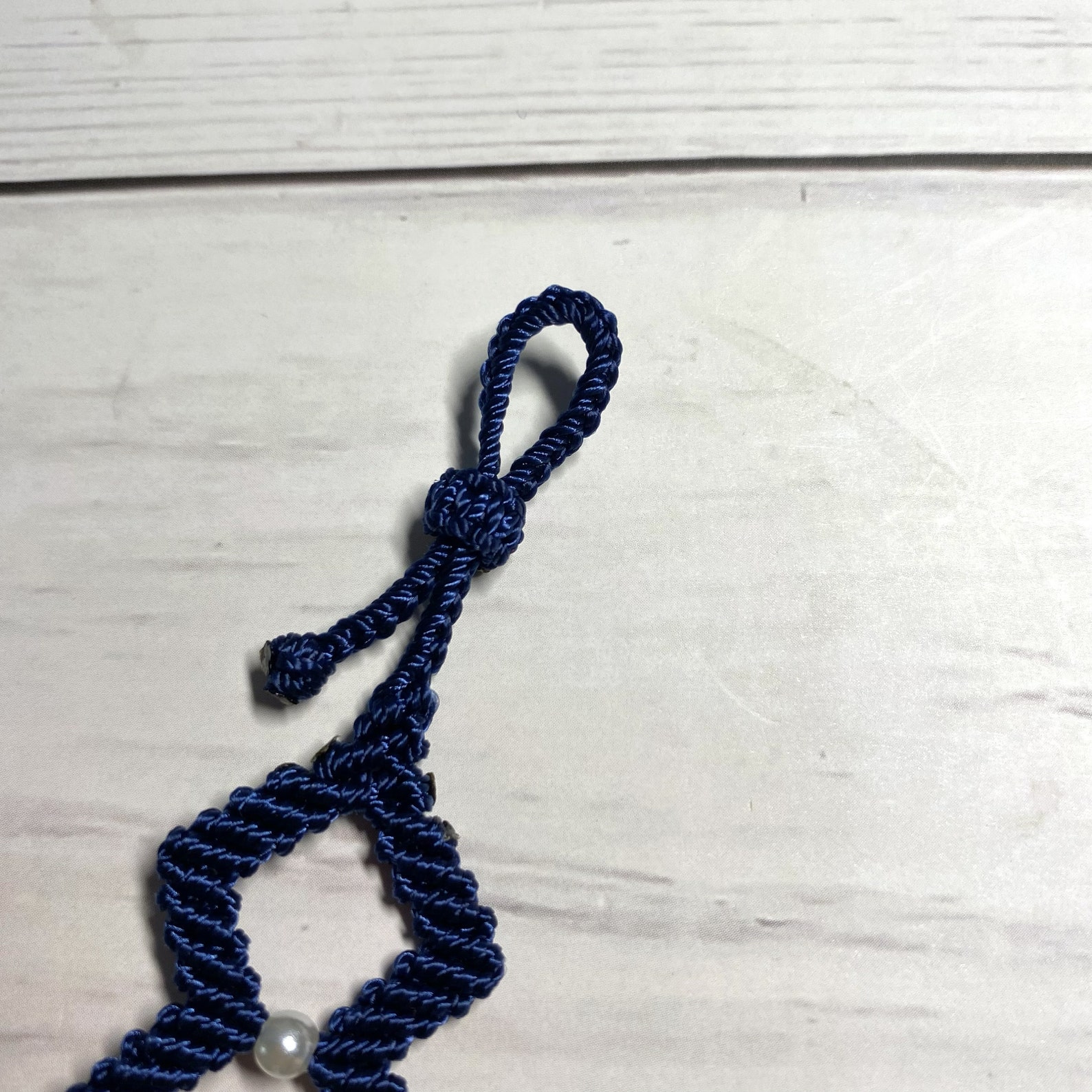 Macrame Bracelet Pattern With Adjustable Button Closure,pearl Double Wave Bracelet PDF Tutorial ...