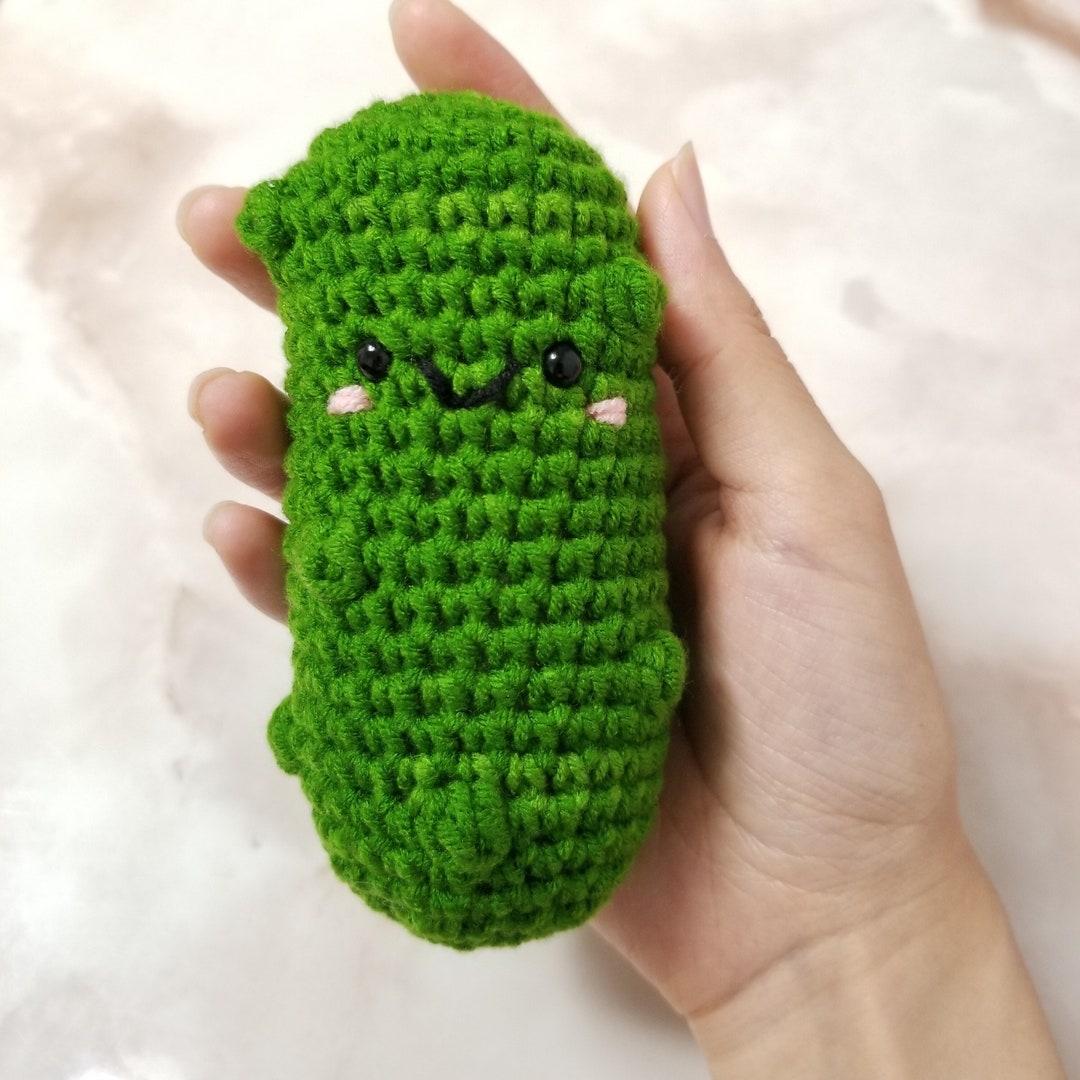 Emotional Support Pickle Gifts, Handmade Crochet Pickle Slut ,anti ...