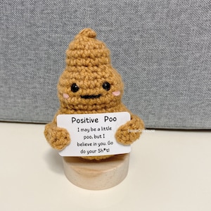 Crochet Poo Pattern With Poo Quote, US English Terms, Handmade Funny ...