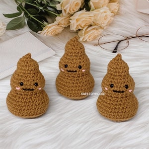 Crochet Poo Pattern With Poo Quote, US English Terms, Handmade Funny ...