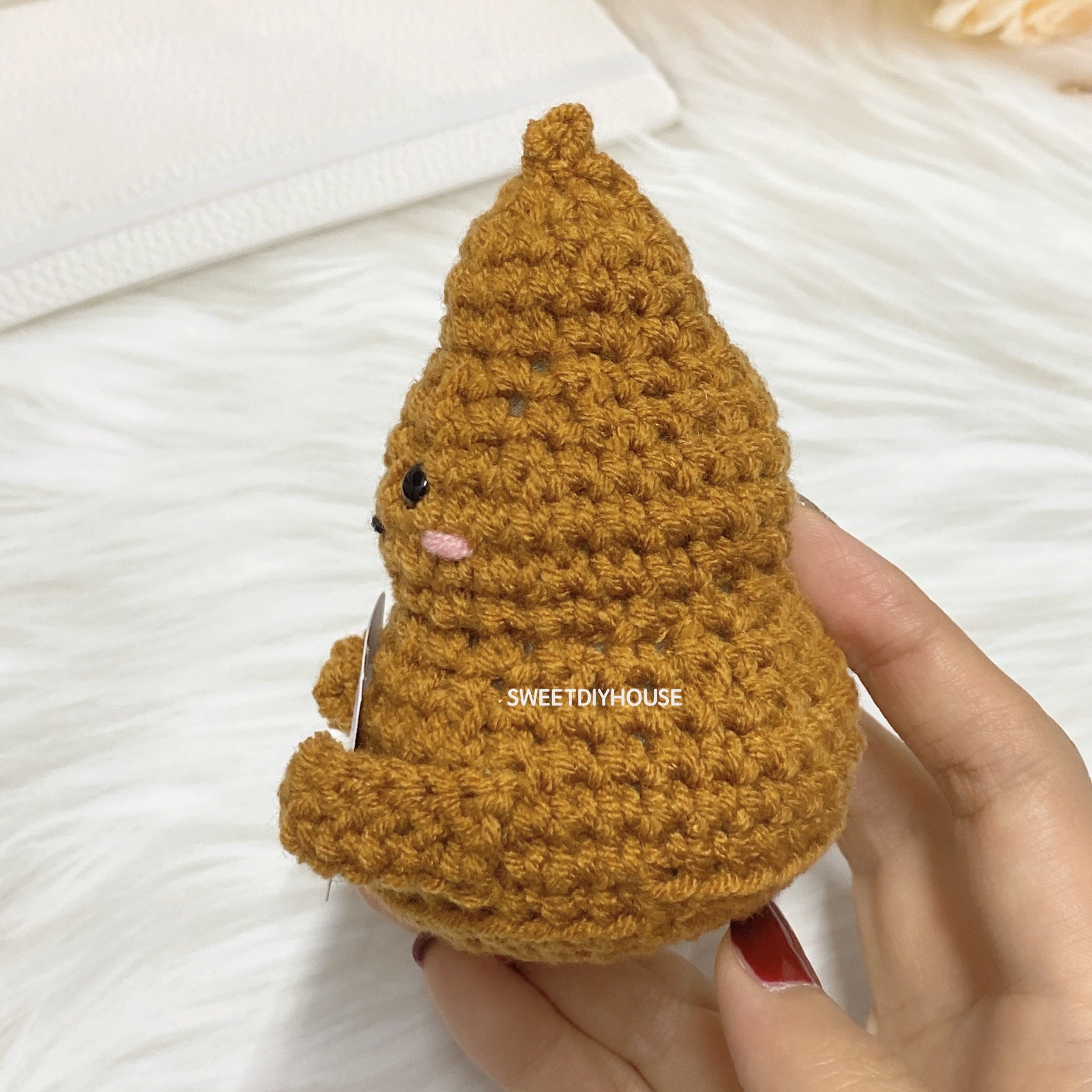 Crochet Poo Pattern With Poo Quote, US English Terms, Handmade Funny ...