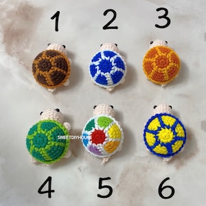 Turtley Awesome Card With Small Crochet Turtle,good Luck Charm,cheer up ...