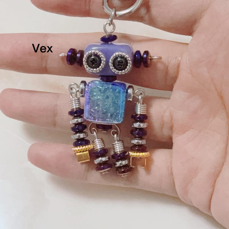 Robot Style Charm - Etsy UK