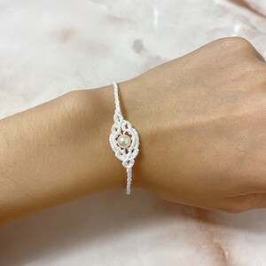 Minimalist Adjustable Macrame Bracelet Pattern for Ocean & Beach,aesthetic Handmade Friendship ...