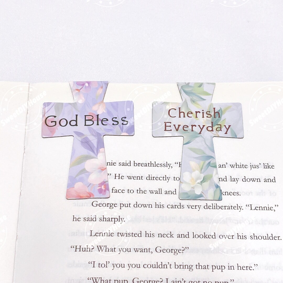 Magnetic Inspirational Quote Cross Bookmarks, Religious Bible Baptism ...